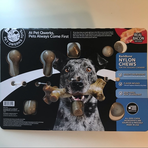 BarkBone | Dog | Dog Chew Toy Barkbone Variety Nylon Bacon Flavor Chew ...
